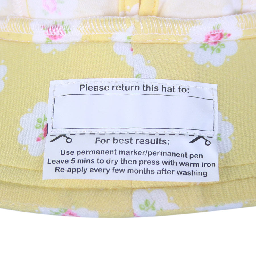 Cotton Legionnaire Cap - Lemon Rose – Baby BeachBums