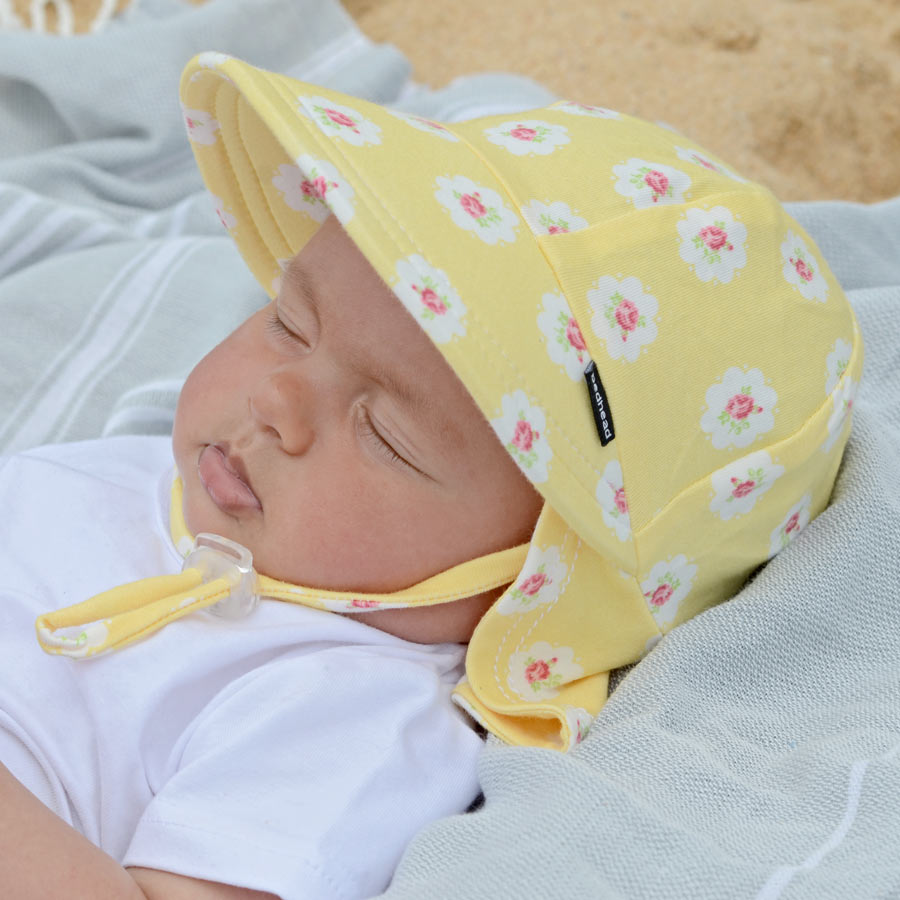 Cotton Legionnaire Cap - Lemon Rose – Baby BeachBums